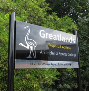 Box Tray Post Mounted School Signs - Signs 4 Schools